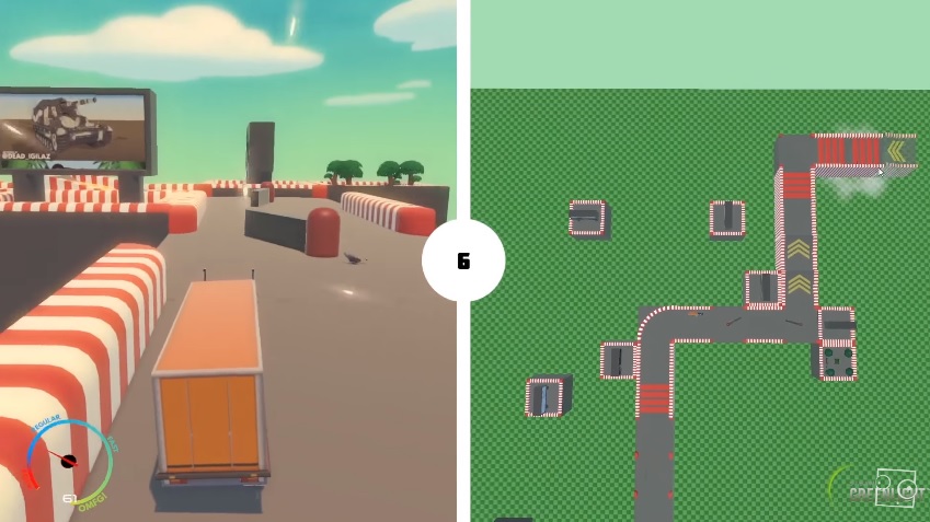 Drive along while your friend builds the track in Can't Drive This ...