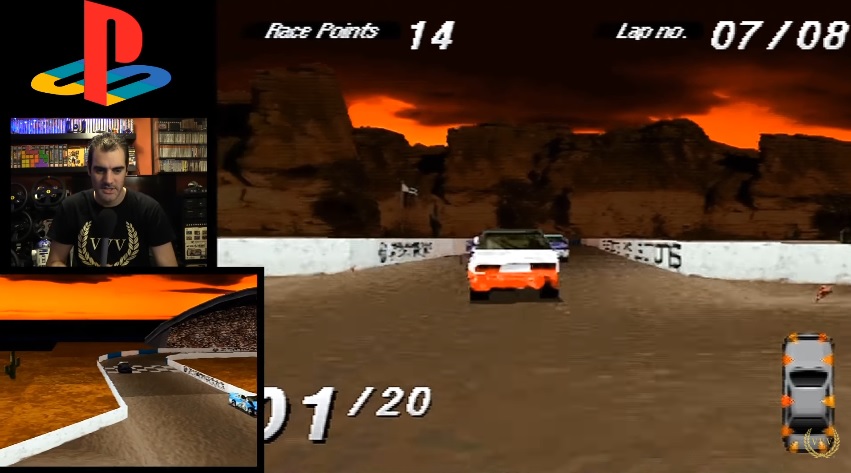 Going Wreckin' Racing in PS1 classic Destruction Derby - Team VVV